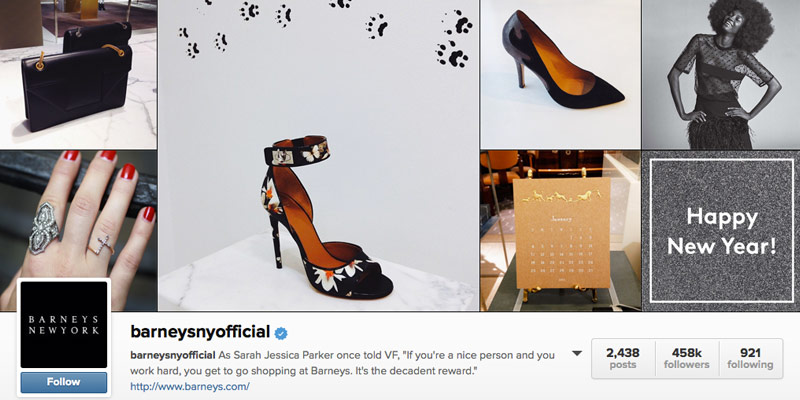 Barneys Instagram - Chute Gerdeman