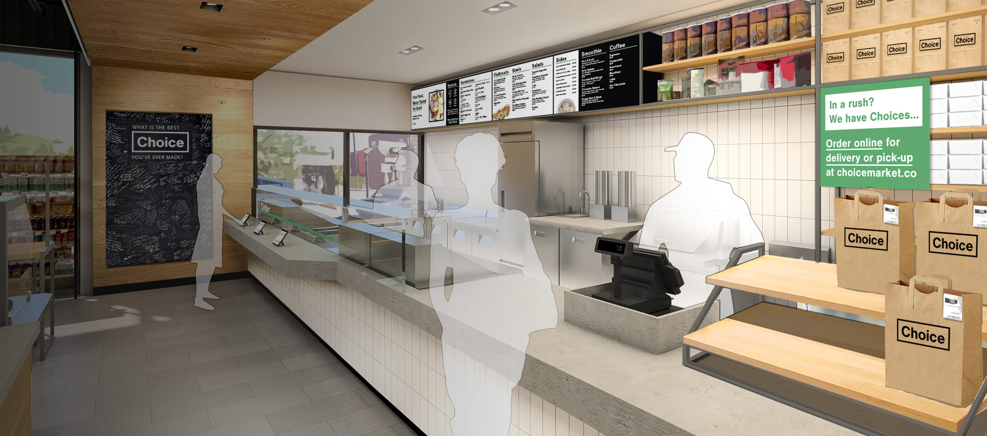 Choice Market Interior Rendering - Chute Gerdeman